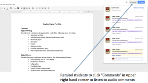 Using Voice Comments with Google Docs for End of the Year Projects – Dr ...