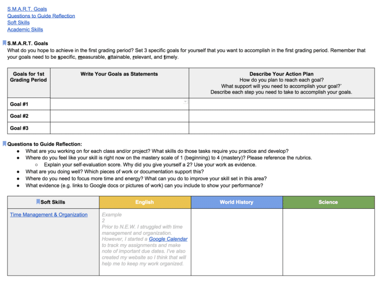 Ongoing Self-Assessments: Students Reflect On and Document Their ...