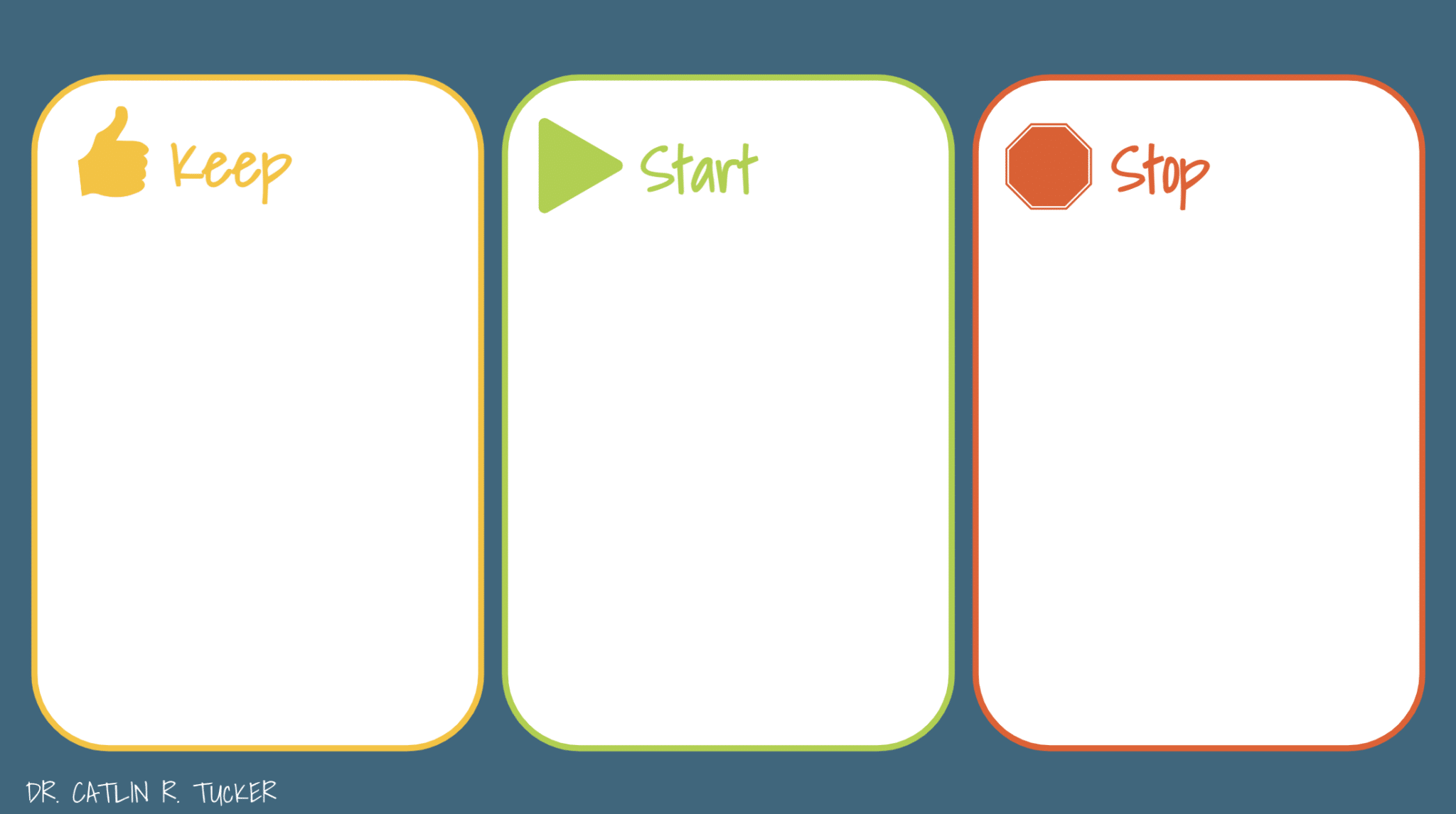 Keep, Start, Stop: A Student Feedback Strategy - Dr. Catlin Tucker